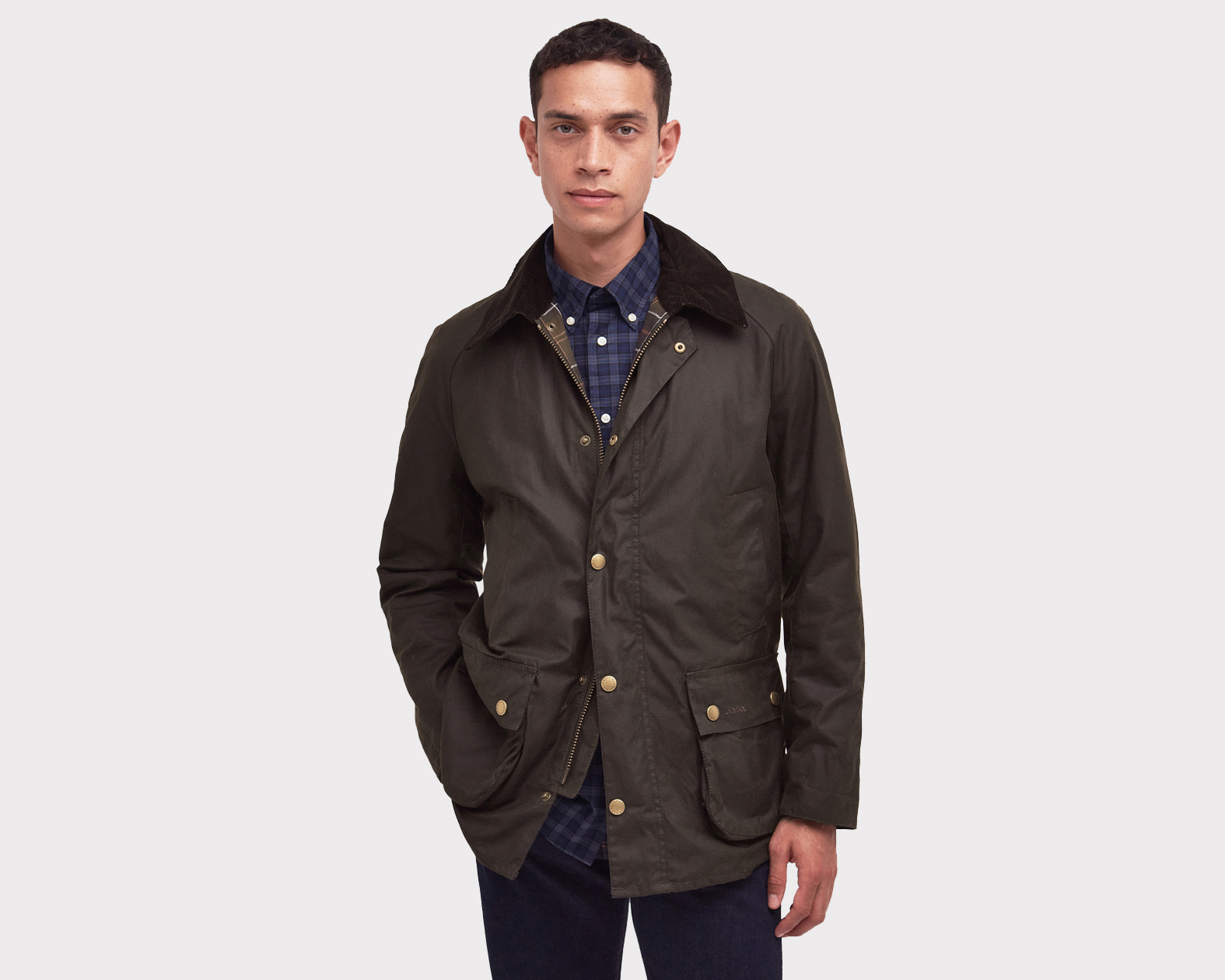 Veste Ashby waxé olive de Barbour